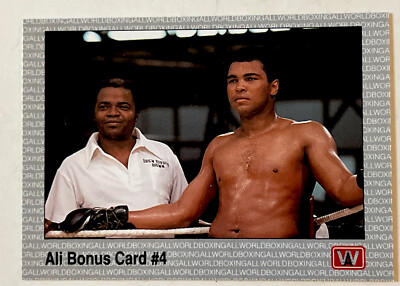 Muhammad Ali Bonus Card #4 1991 AW Sports Inc Hall of Fame Boxing #3 NM ...