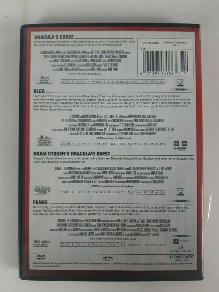 Horror DVDs Thriller Slasher Cult Scary Gory Movies **You Pick** **Read ...