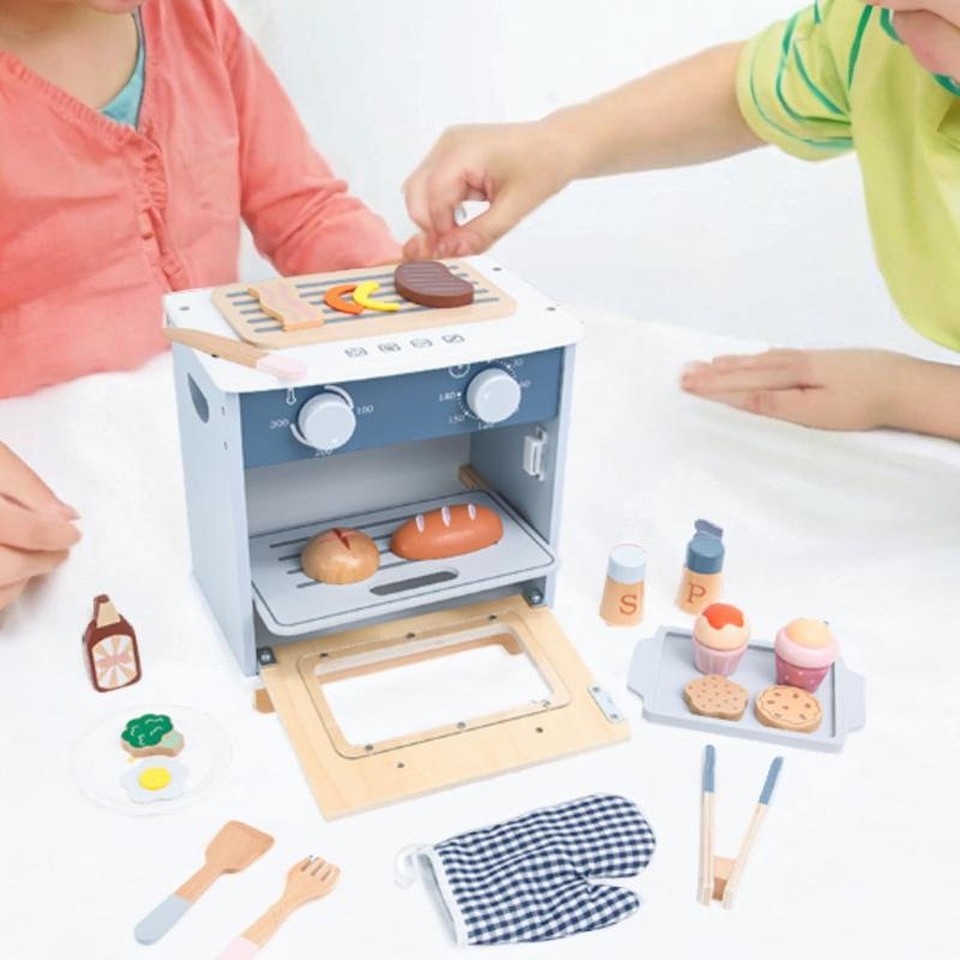 Kids Oven Plays Set Wooden Toy Oven Set Oven Toy | eBay
