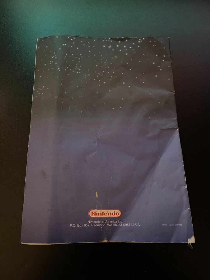 Nintendo NES Control Deck Instruction Booklet Manual ONLY 1990 Vintage ...