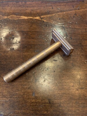 HS Henson Shaving AL13 Aluminum Mild Double Edge COPPER Safety Shaving ...