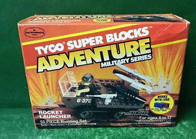 1988 TYCO SUPER BLOCKS ADVENTURE :MILITARY SERIES “ROCKET LAUNCHER ...
