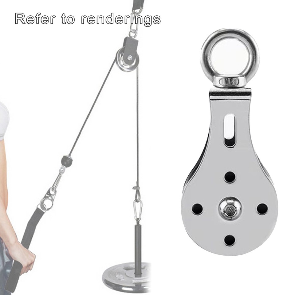 Lifting Rope Pulley Swivel Mute Silent Heavy Duty Fitness Wheel Wire ...
