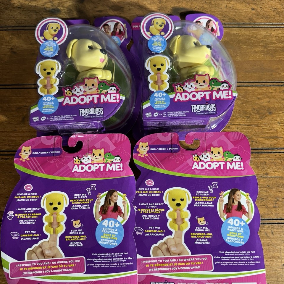 Bundle 4 Fingerlings X ADOPT ME Interactive Dog 40+ Sounds and ...