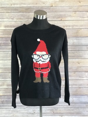 Womens Christmas Holiday Santa Sweater Size Medium (7-9) | eBay