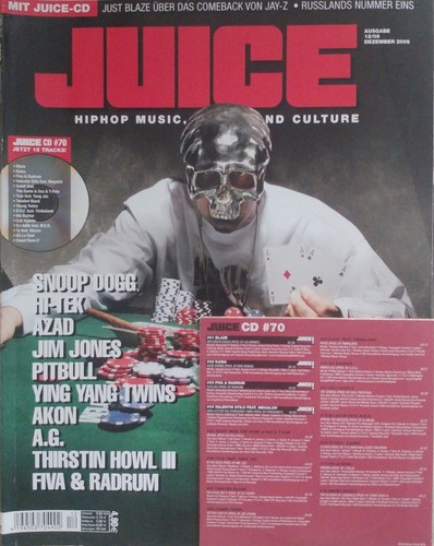 JUICE Magazin 12/2006 KOMPLETT mit CD Rap Hip-Hop Djing Sido Cover TOP ...