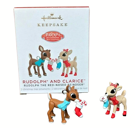 Hallmark 2021 Rudolph & Clarice Red Nosed Reindeer Keepsake Xmas ...