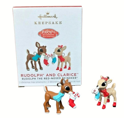 Hallmark 2021 Rudolph & Clarice Red Nosed Reindeer Keepsake Xmas ...