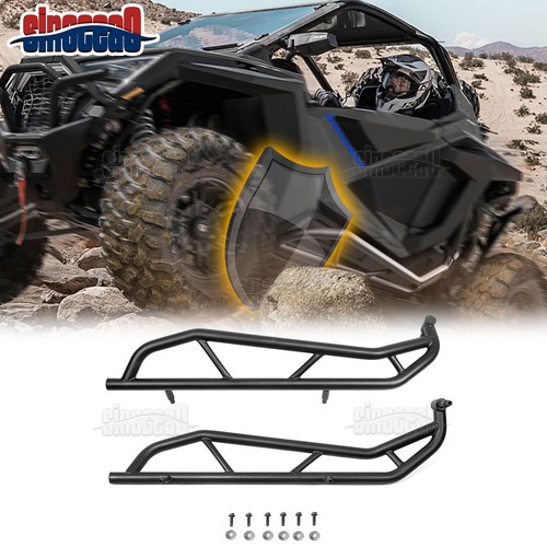 For 2022-2024 Polaris RZR Turbo R Steel 1.75" Tree Kickers Brush Guard ...