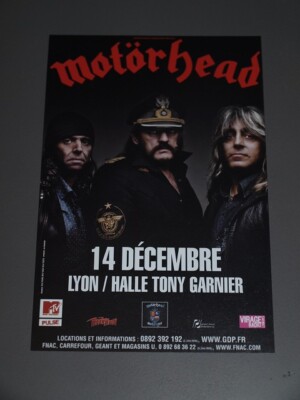 AUTHENTIQUE FLYER DU GROUPE MOTORHEAD NEUF!! | eBay