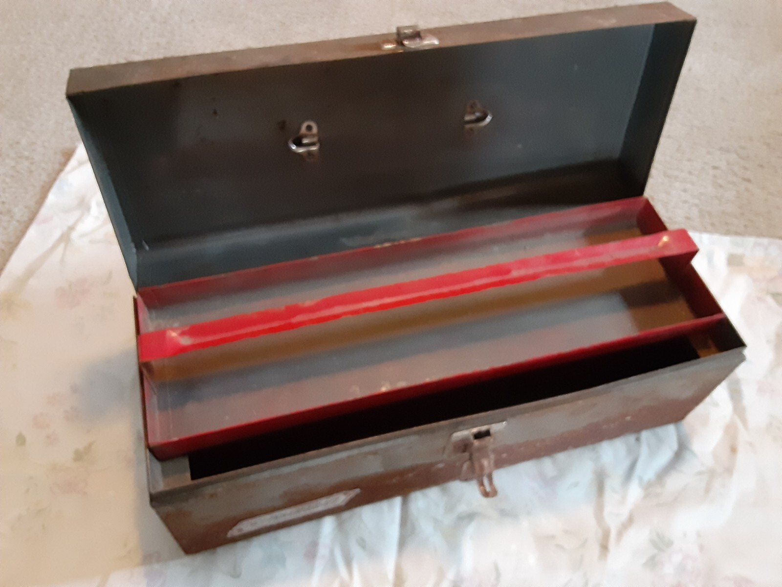 Vintage Montgomery Ward Powr Kraft tool box | eBay