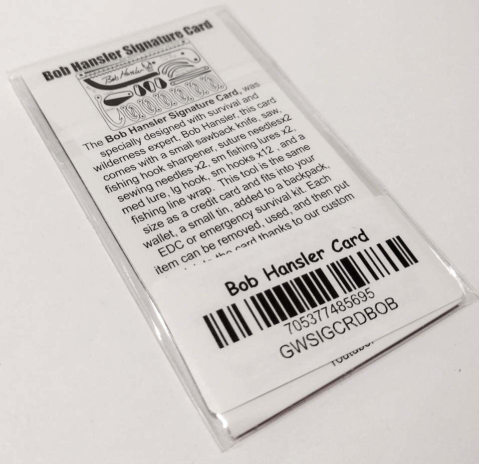 Bob Hansler Surgical Steel Survival Fishing Hunting Knife Hooks ...