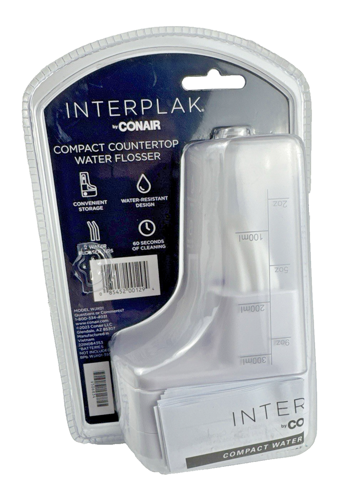 Interplak Conair Compact Countertop Dental Water Jet Pick Flossing ...