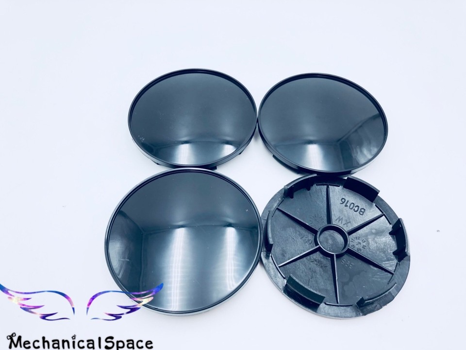 4pcs 68mm Black Wheel Hubs Center Hub Cap Universal Wheel Rim Hub Cover ...