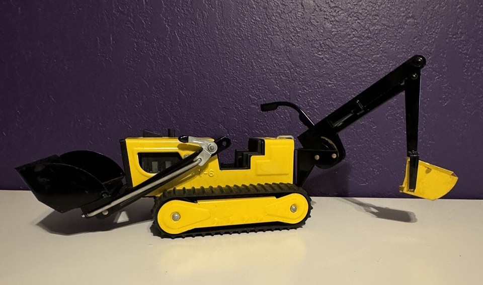 Vintage 70’s Tonka T-6 Track Front End Loader Backhoe Bulldozer Great ...