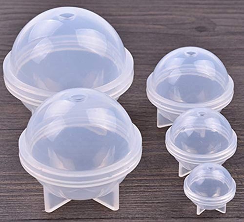 5Pcs/Set Ball Orb Sphere Paperweight Silicone Mold, for Polymer Clay ...