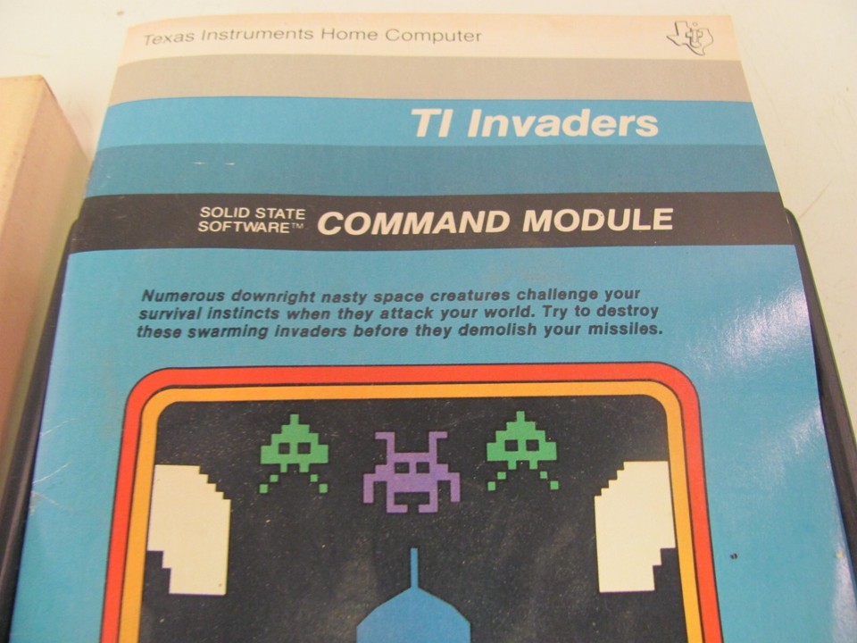 TEXAS INSTRUMENTS TI INVADERS (SPACE INVADERS) game Command Module ...