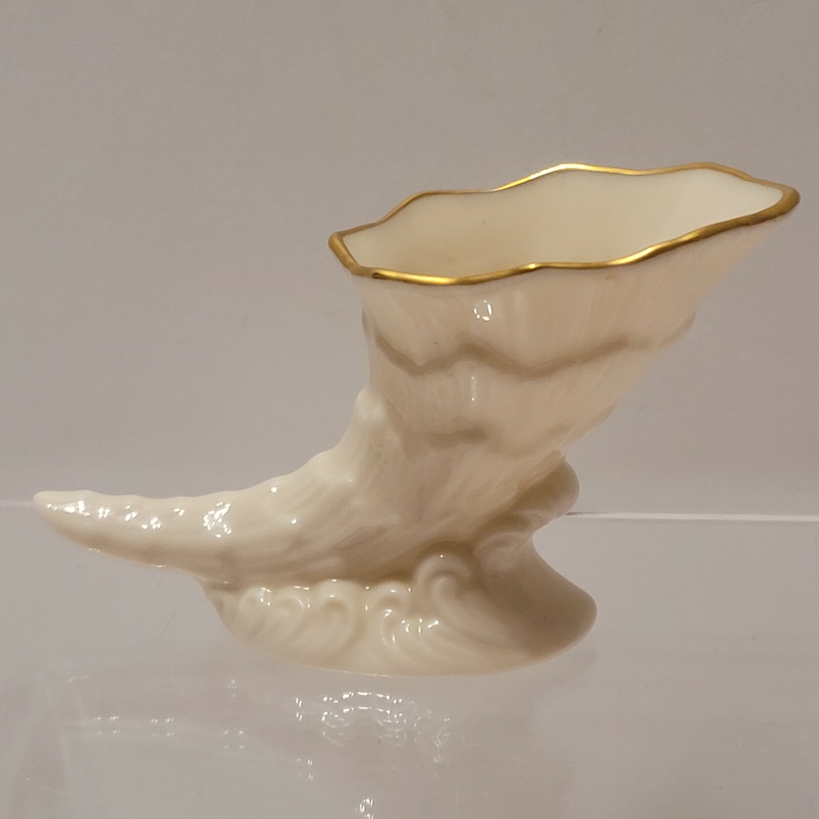 Lenox Cornucopia Small Horn of Plenty 24 Gold, 2 1/2" High, 4" Long | eBay