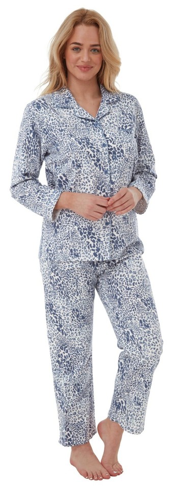 Ladies Pyjamas 100% Cotton Womens brushed Nightwear PJs Set | eBay UK