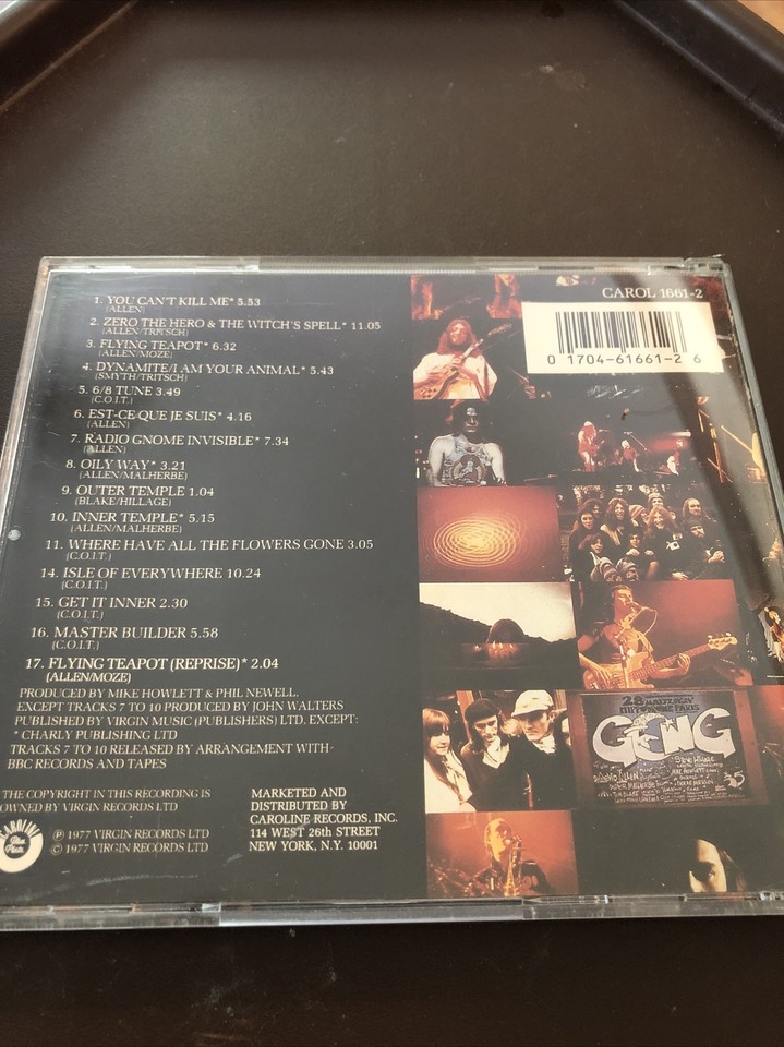 GONG - Live Etc - CD - Live - **Like New ** RARE 17046166126 | eBay