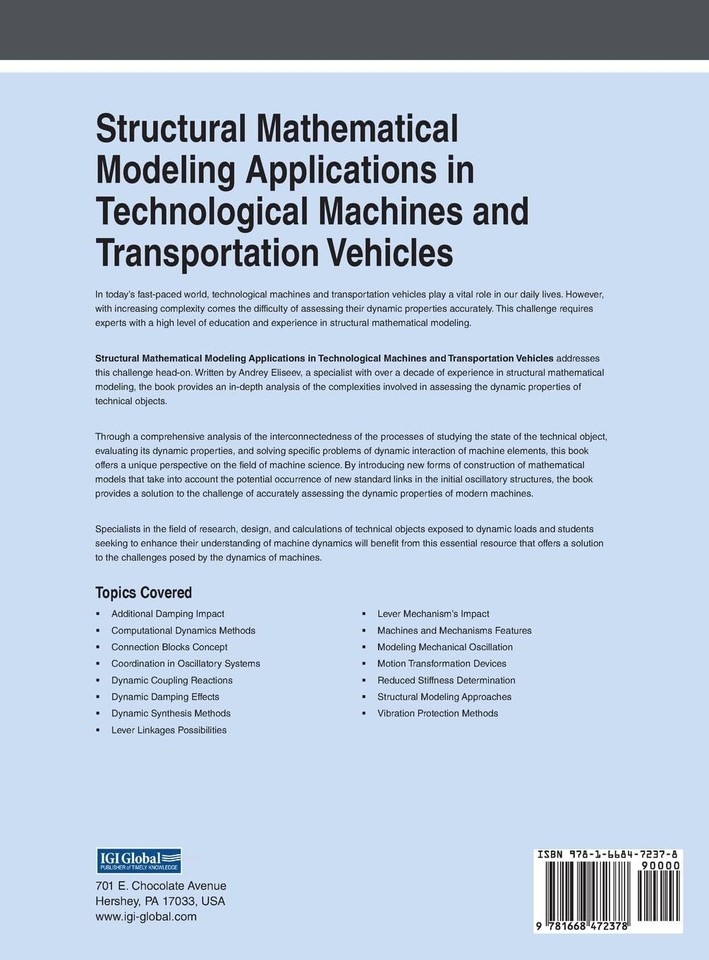 Andrey Eliseev Structural Mathematical Modeling Applicati (Hardback) (UK IMPORT) 9781668472378 ...