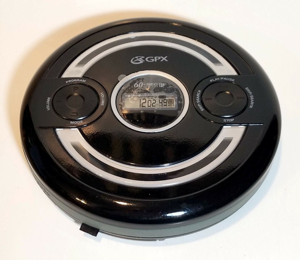 GPX Portable Compact Disc CD Player [PC308B] w/ Conductor Series Carry ...