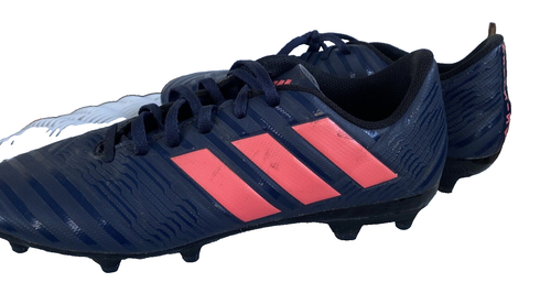 Adidas Nemesis Cleats US Size 7.5 Active Navy With Neon Peach Detail ...