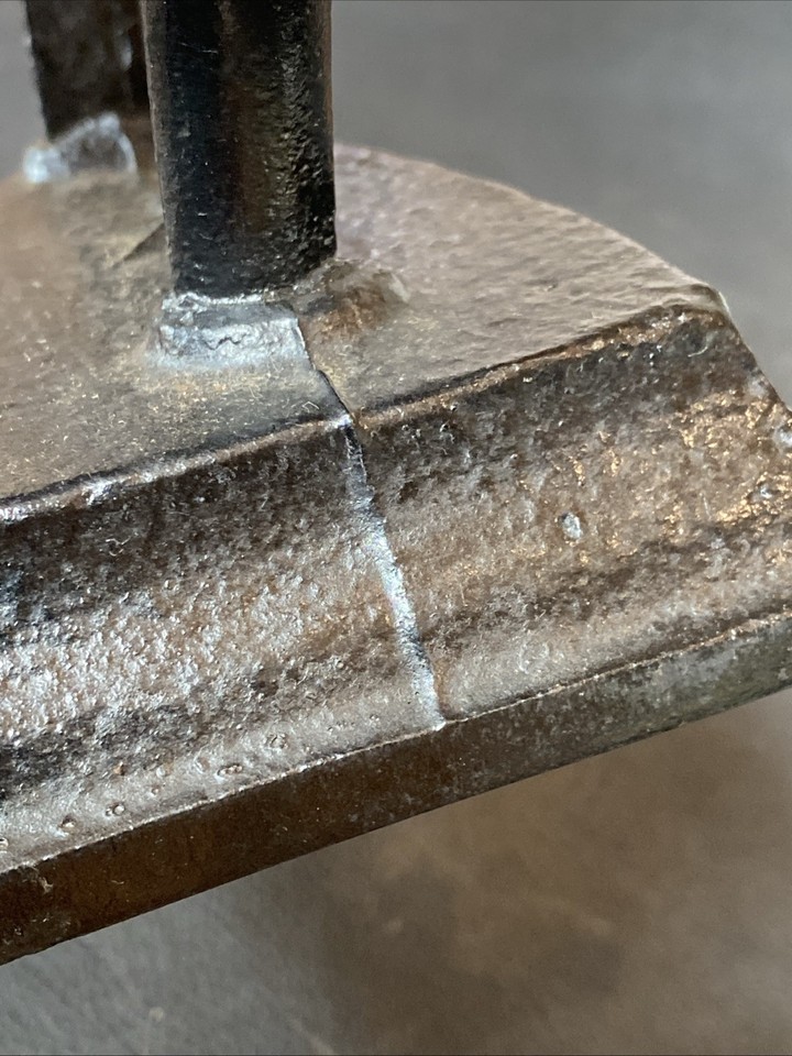 Antique STAR SYMBOL MARK NO 6 Center Mold Line Seam Primitive Cast Sad ...