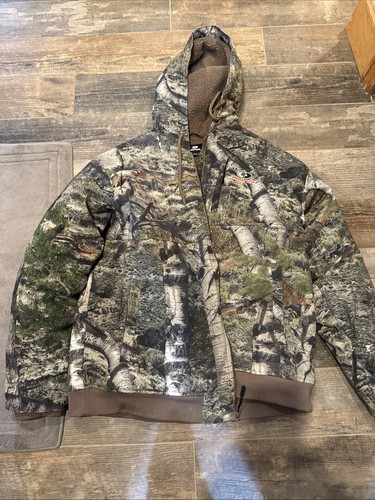 Mossy Oak Break Up Infinity Camo Hooded Jacket Men Size 3XL Hunting ...
