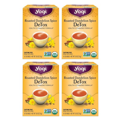 Yogi Tea Roasted Dandelion Spice DeTox - 16 Bags per 16 Count (Pack of ...