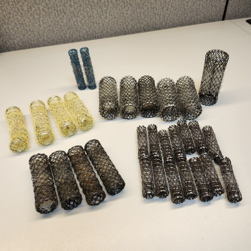 Vintage Set of 30 - Mesh Wire Hair Rollers Curlers - Different Sizes ...