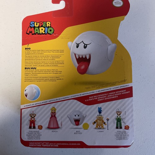 NEW Jakks Pacific 42677 World of Nintendo 4in BOO w/ COIN ghost super ...