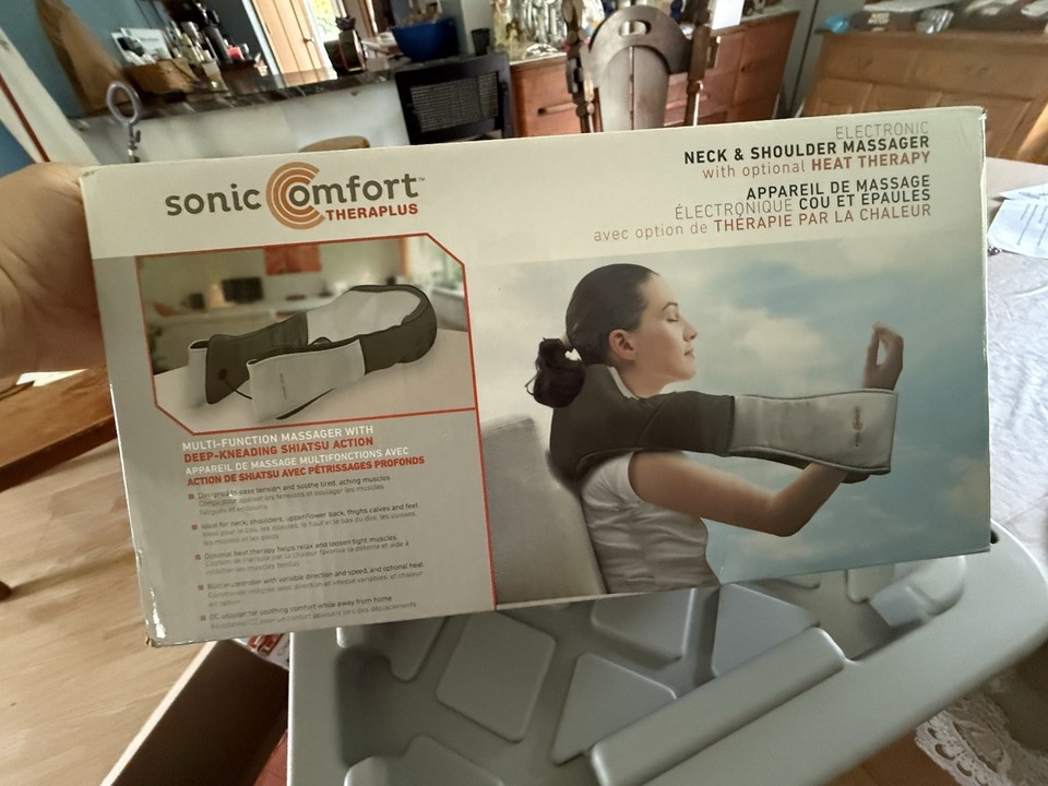 SONIC COMFORT THERAPLUS Neck & Shoulder Massager + Heat Therapy. with ...