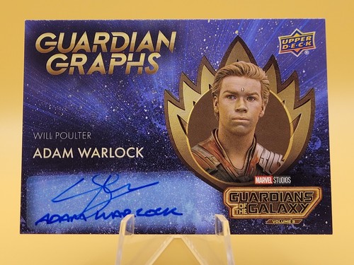 2024 Upper Deck Inscription Auto WILL POULTER as Adam Warlock Guardian ...