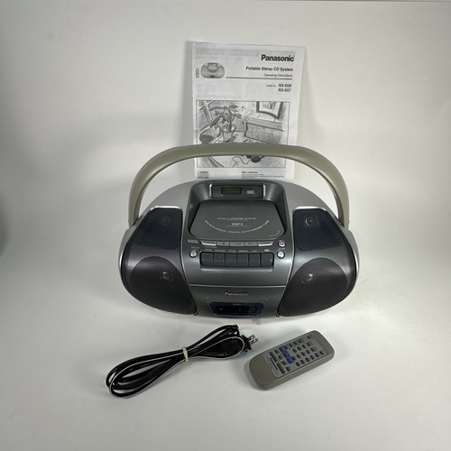 PANASONIC RX-D29 Boombox Portable FM Radio CD Tape Player With Remote ...
