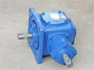 1:1 Right Angle Spiral Bevel Gearbox 19mm Input w/ 2 Keyed Shaft ...