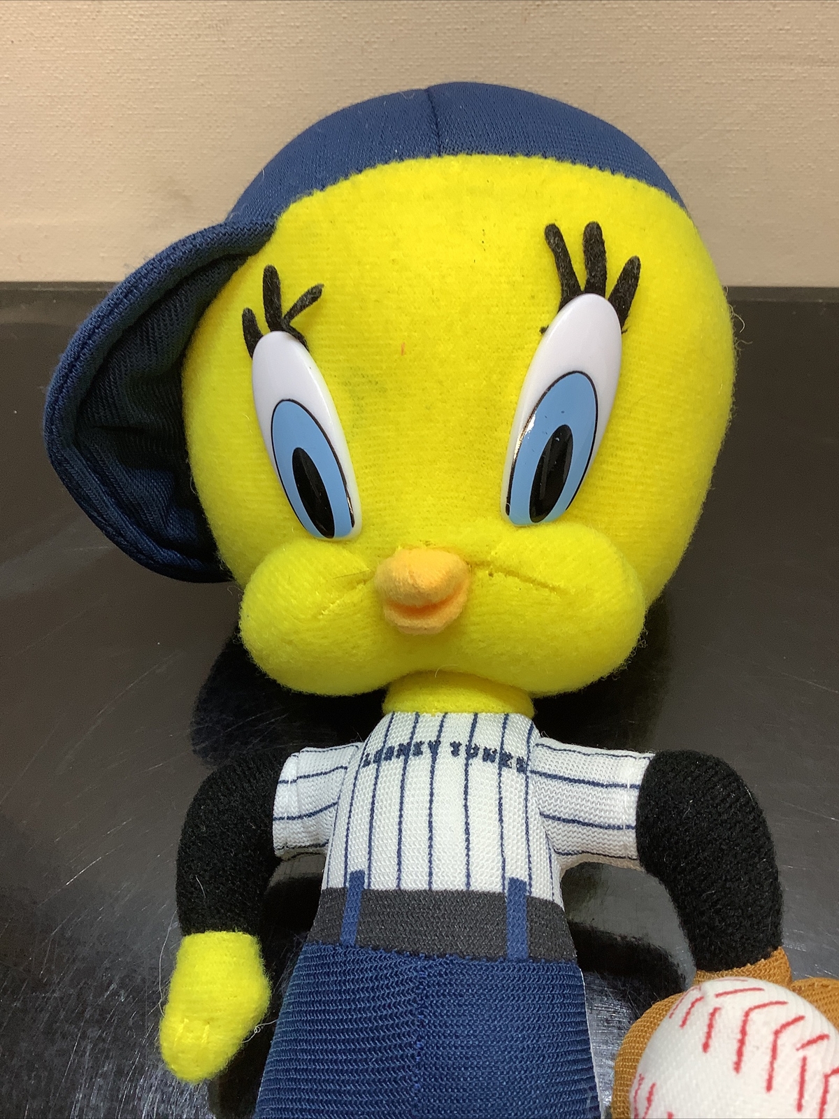 Looney Tunes Tweety Pie Plush Soft Toy Teddy Retro Rare Baseball Sport ...