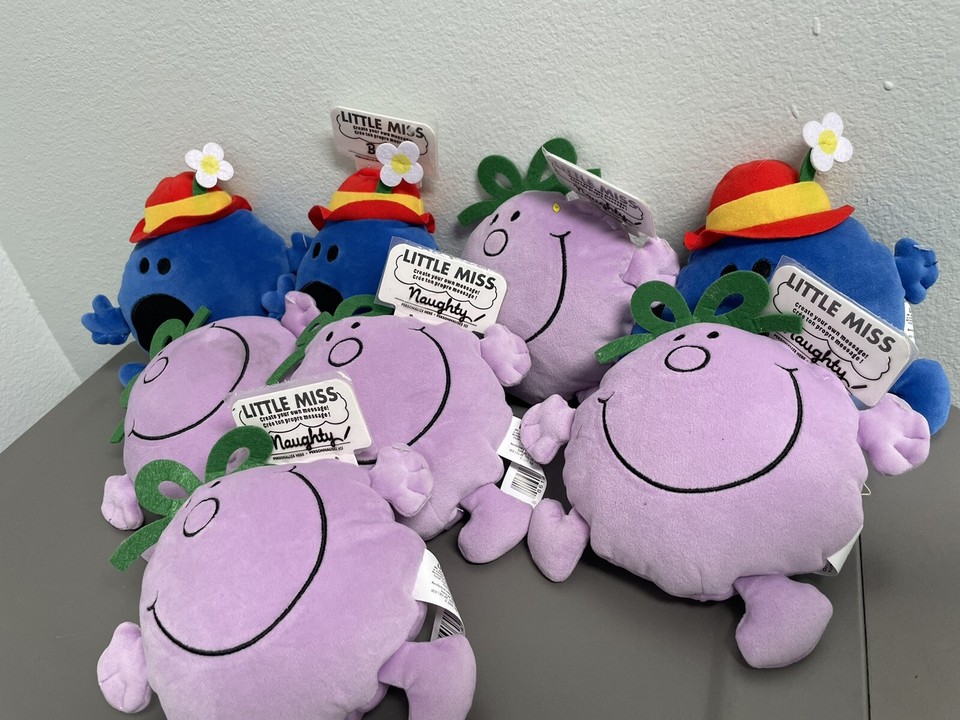 Sanrio Little Miss 8 plush Bulk lot Mr Men Naught Bossy NEW | eBay