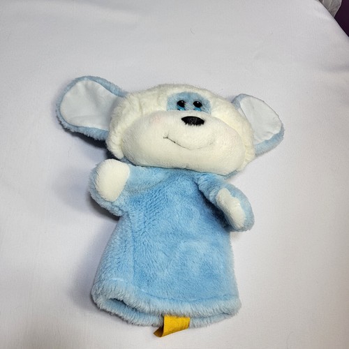 Blue Puppy Dog Hand Puppet 10" VTG 1985 24K Polar Puff by Special ...