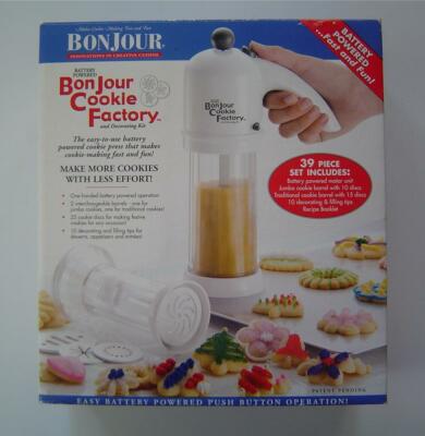 Bonjour Cookie Factory Press Food Decorator Jumbo &Regular Cooky ...