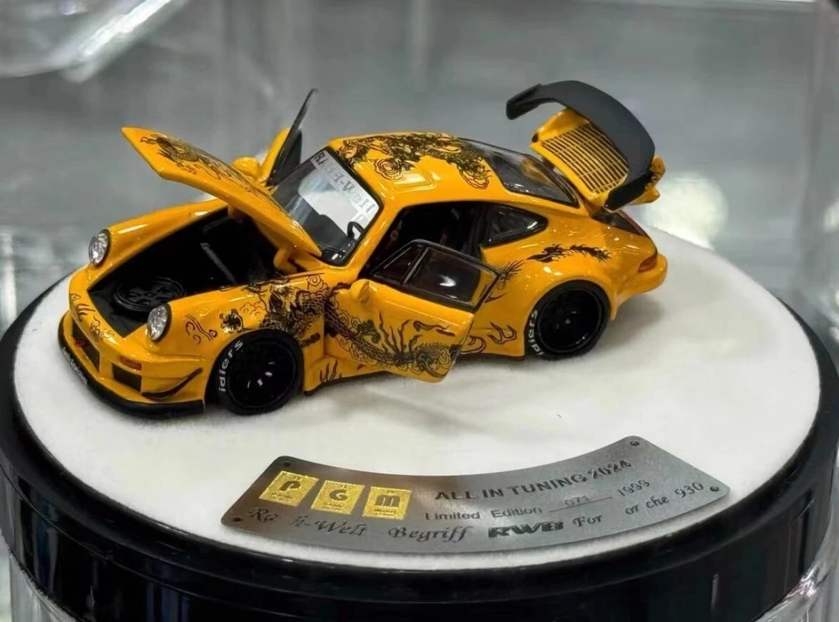 PGM 1:64 RWB Porsche 930 Yellow dragon Exhibition Limited PGM 1:64 RWB Porsche 930 Yellow dragon Exhibition Limited