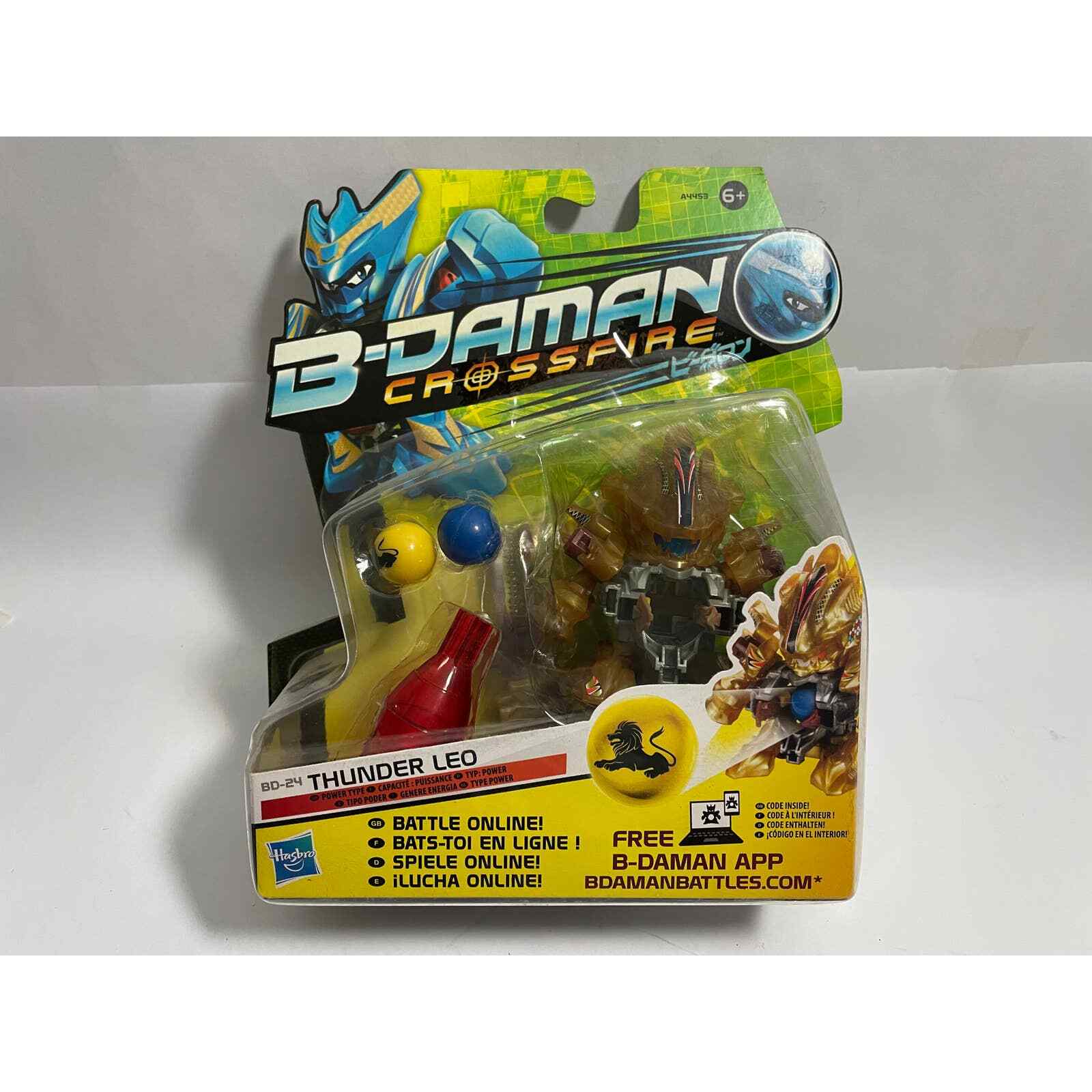 B-Daman Crossfire Thunder Leo (2013) Hasbro Figure BD-24 new vintage ...