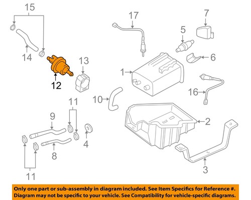 HYUNDAI OEM 95-05 Accent-Vapor Canister Purge Valve 2891022040 | eBay