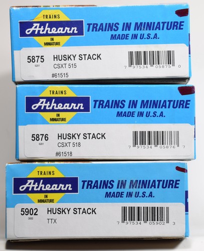 NOS Athearn Set of 3 Husky Stack Cars (kits) | eBay