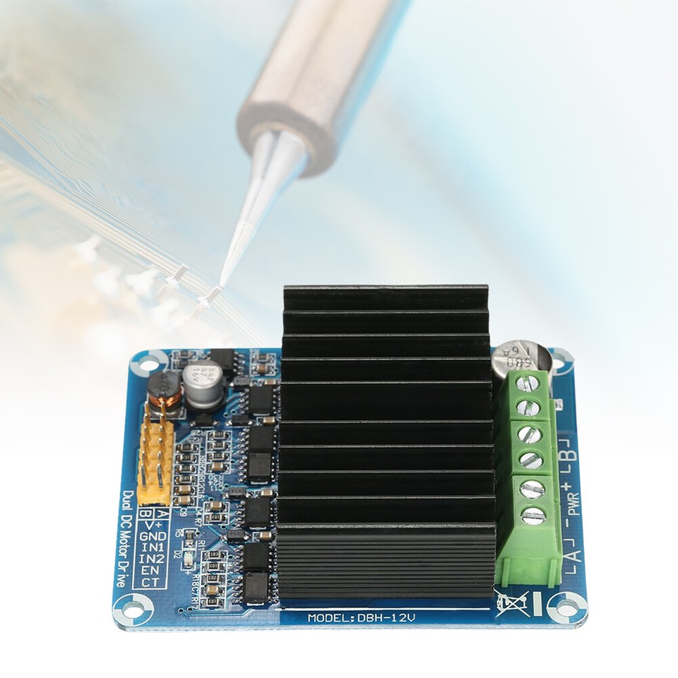 Dual Channel Motor Driver Board Module Regulator H Bridge DC 5V-12V for ...