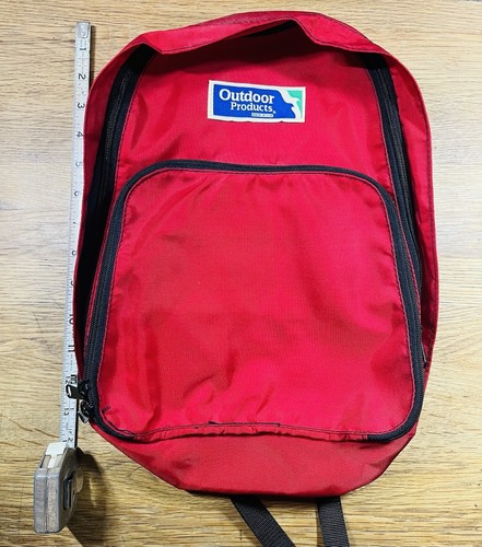 Vtg 80s 90s OUTDOOR PRODUCTS Red HIKING BACKPACK Day Trip Camping Gear ...