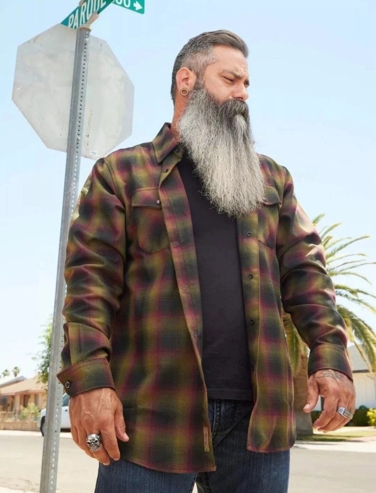 🎃 Dixxon Flannel Co. The Freddy Horror Large L Mens LONG SLEEVE Nib ...