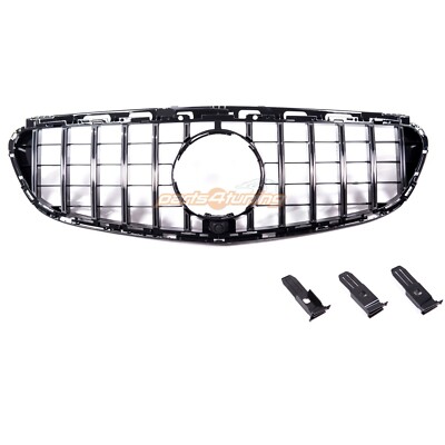 MERCEDES BENZ E-CLASS W212 2013-2016 FRONT GRILLE CHROME PANAMERICANA ...