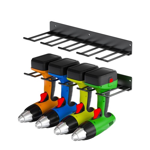 Carbon Steel Power Tool Organizer 2piece Wall Mounted Storage Racks 8 ...