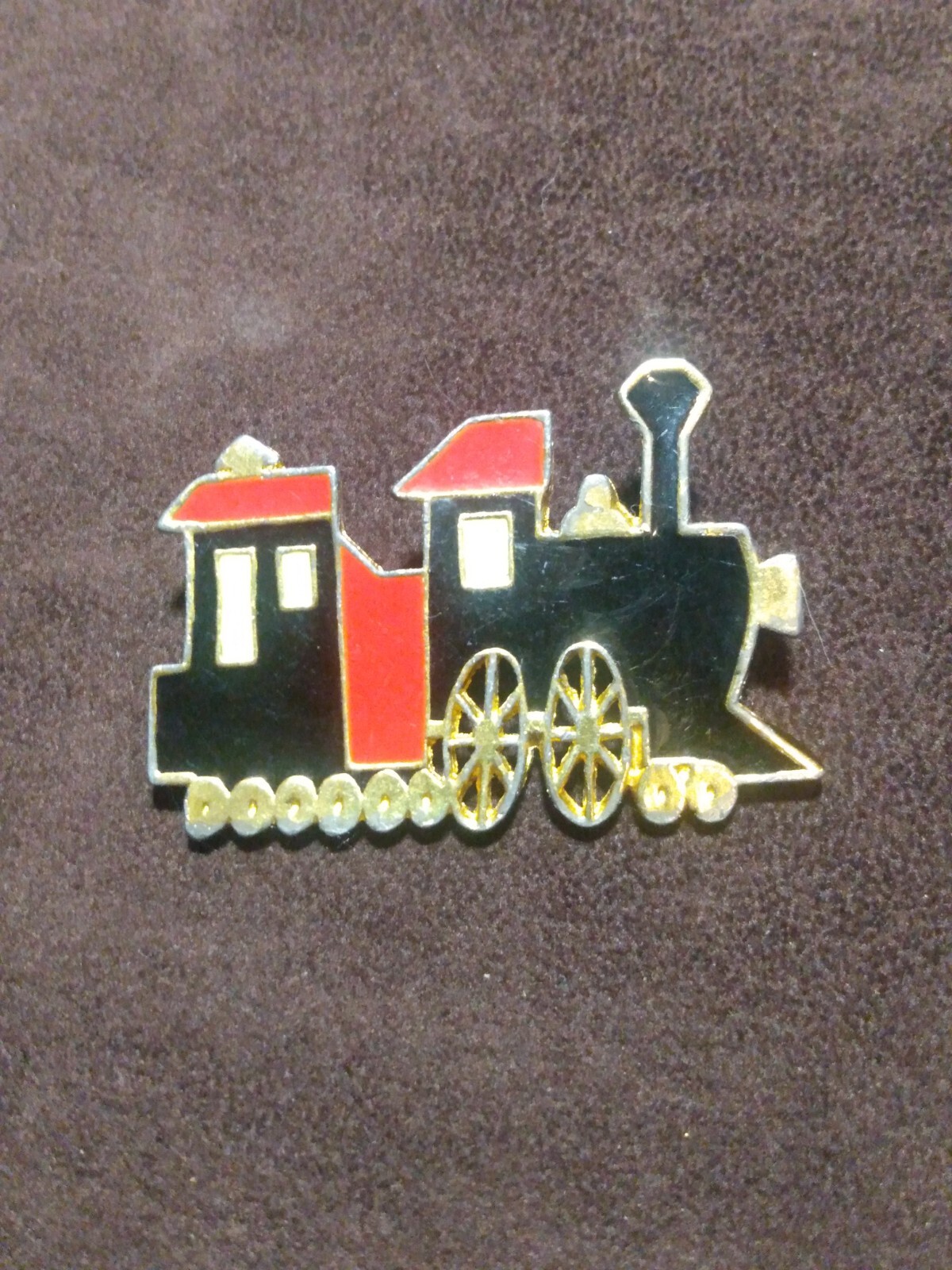 Rare Vintage Train Pin Unique Brooch Wearable Train C… - Gem
